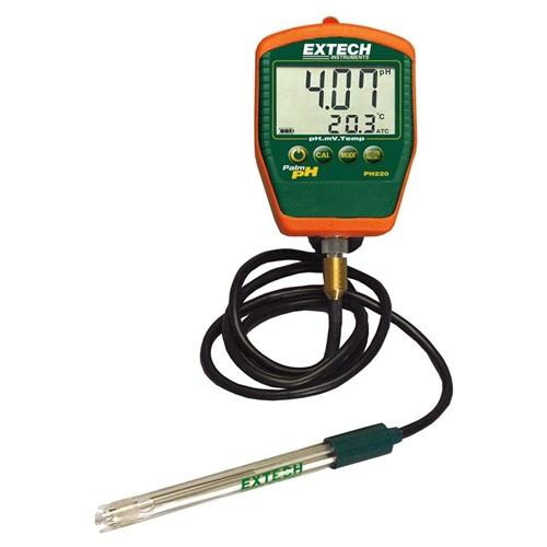 Extech PH220-C Waterproof Palm pH Meter with Temperature